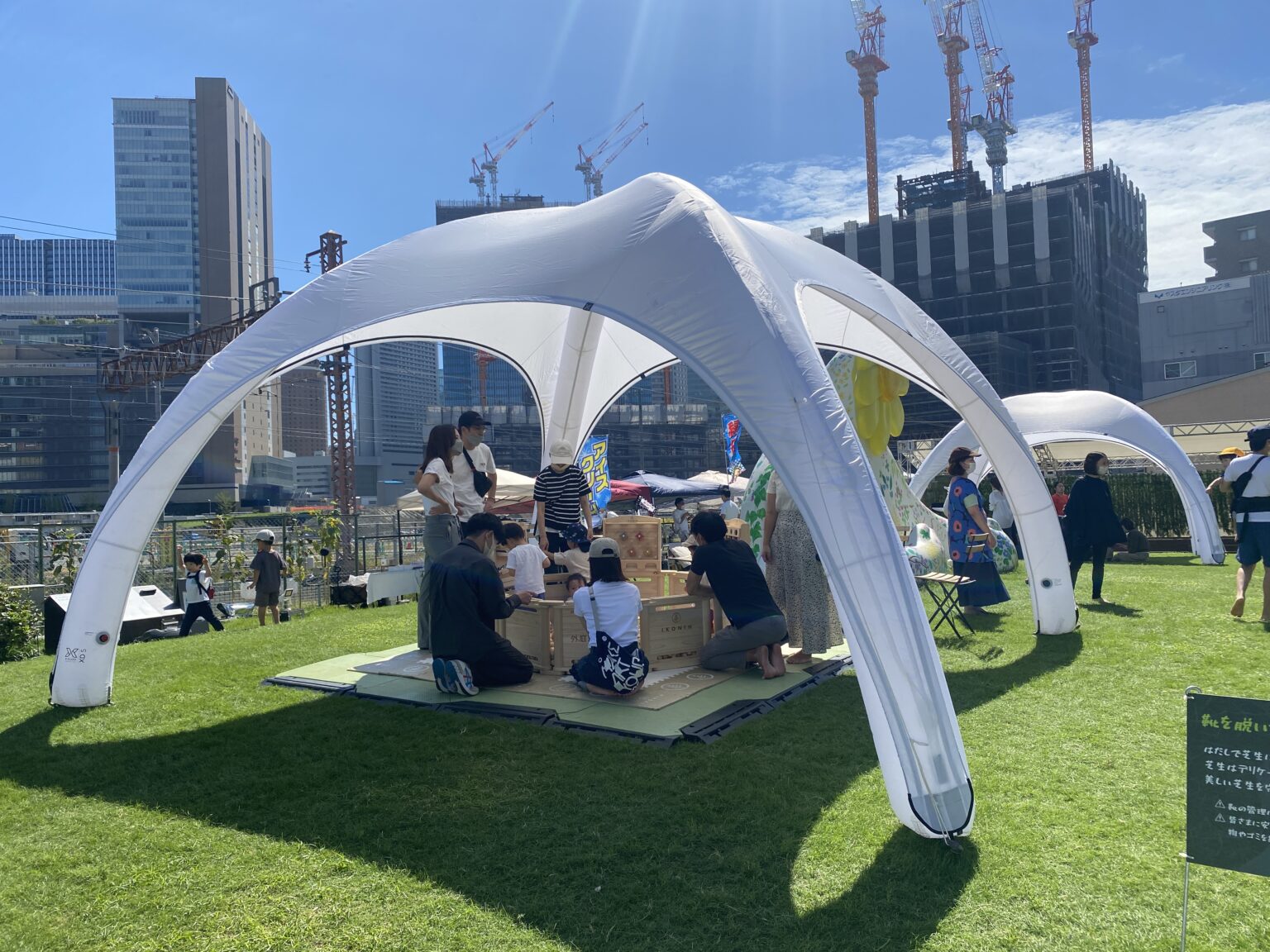 うめきた外庭SQUARE MIDORIコレクション | イベント施工実績 | 西尾レントオール株式会社 レントオール部門